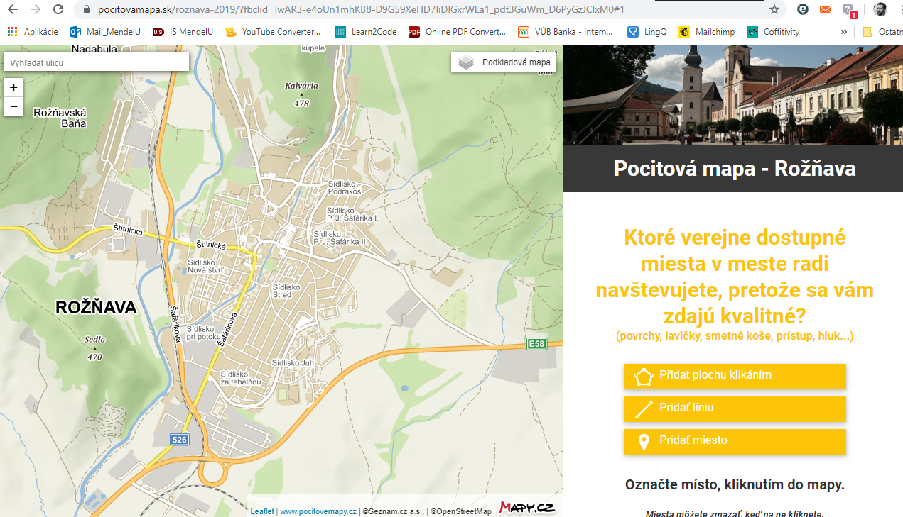 Pocitové mapy pre Rožňavu – Rožňavská televízia